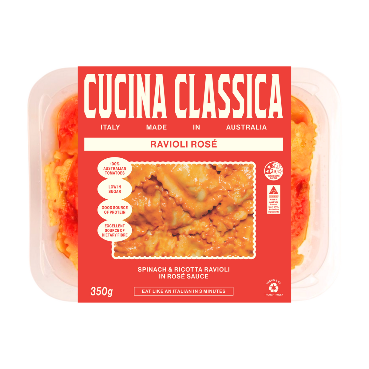 Ravioli Rosé | Ready Meals | Cucina Classica | Cucina Classica